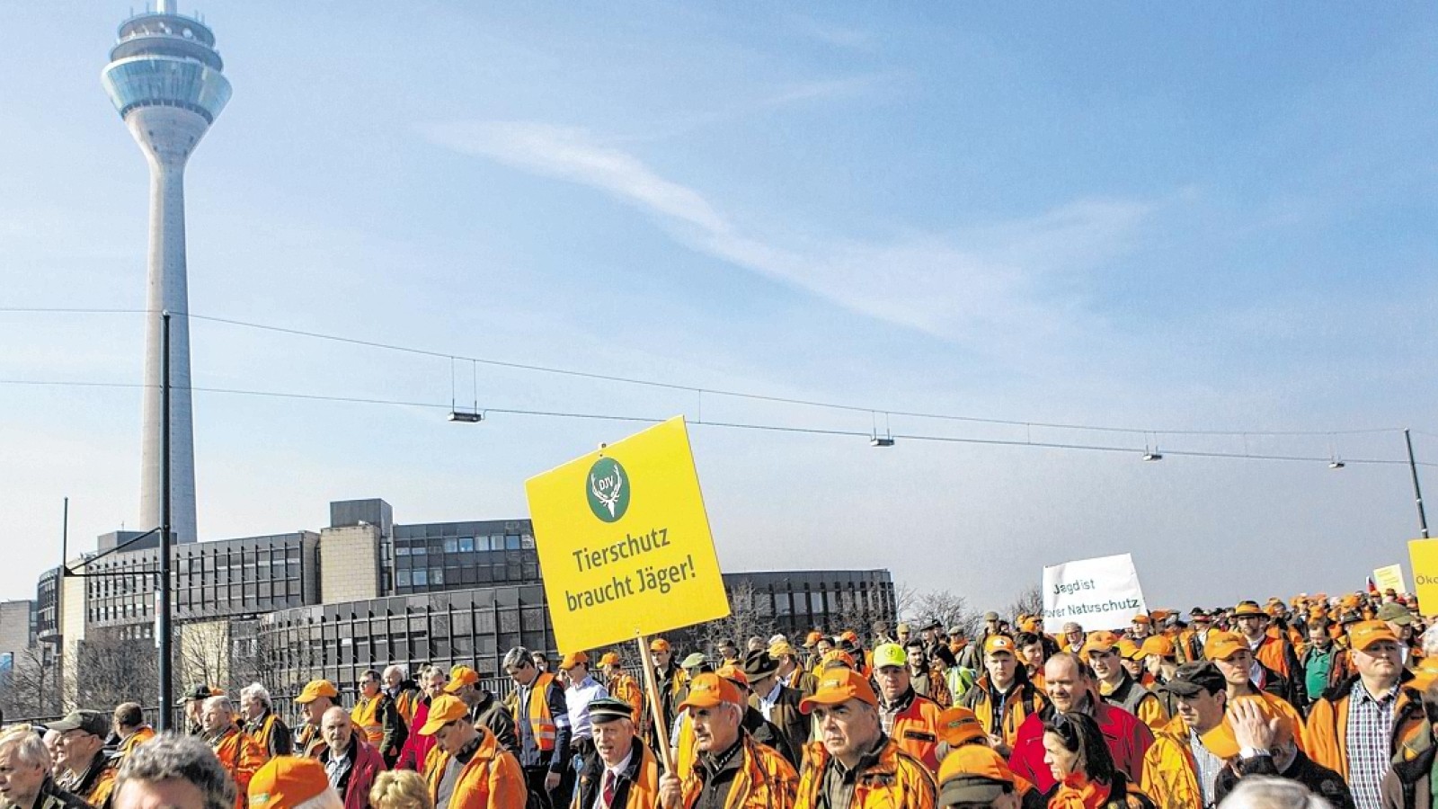 Jäger sehen ihre Demo in Düsseldorf als Erfolg