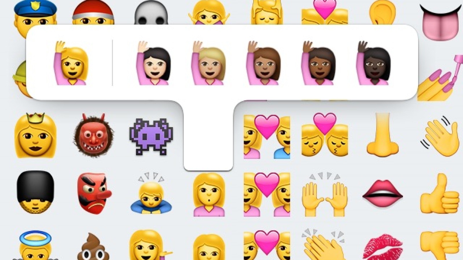 Neue Emojis nach iOS-Update mit verschiedenen Hautfarben
