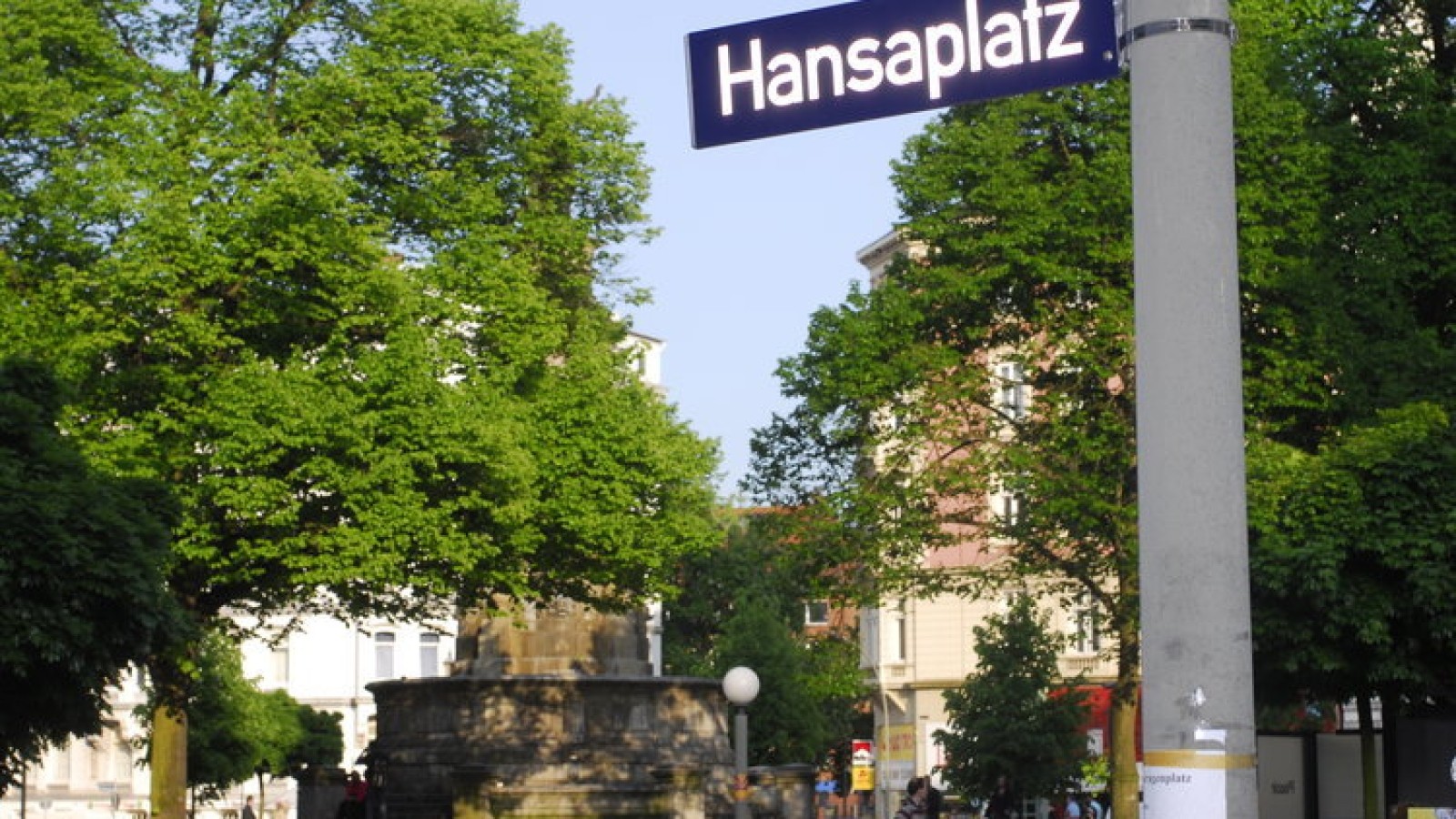 Der Hansaplatz in St. Georg