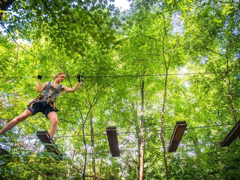 Selbstversuch im Klettergarten in Oberhausen