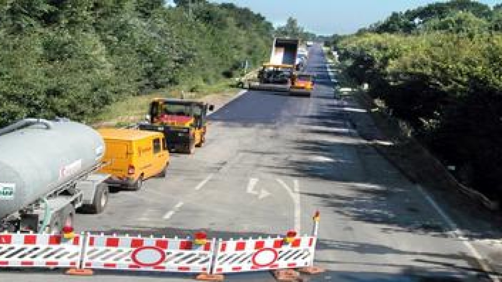 Baustelle auf dem Alten Postweg wandert gen Norden