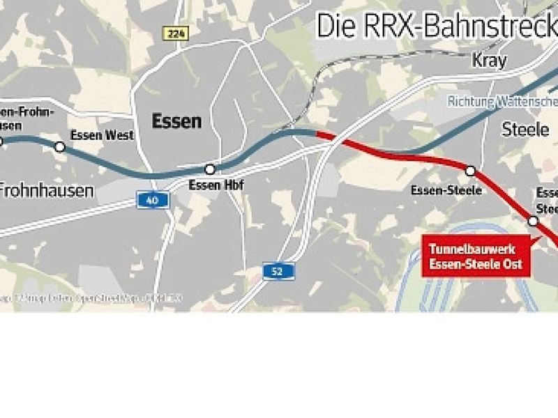 Rhein-Ruhr-Express: Neuer Tunnel in Essen-Steele-Ost