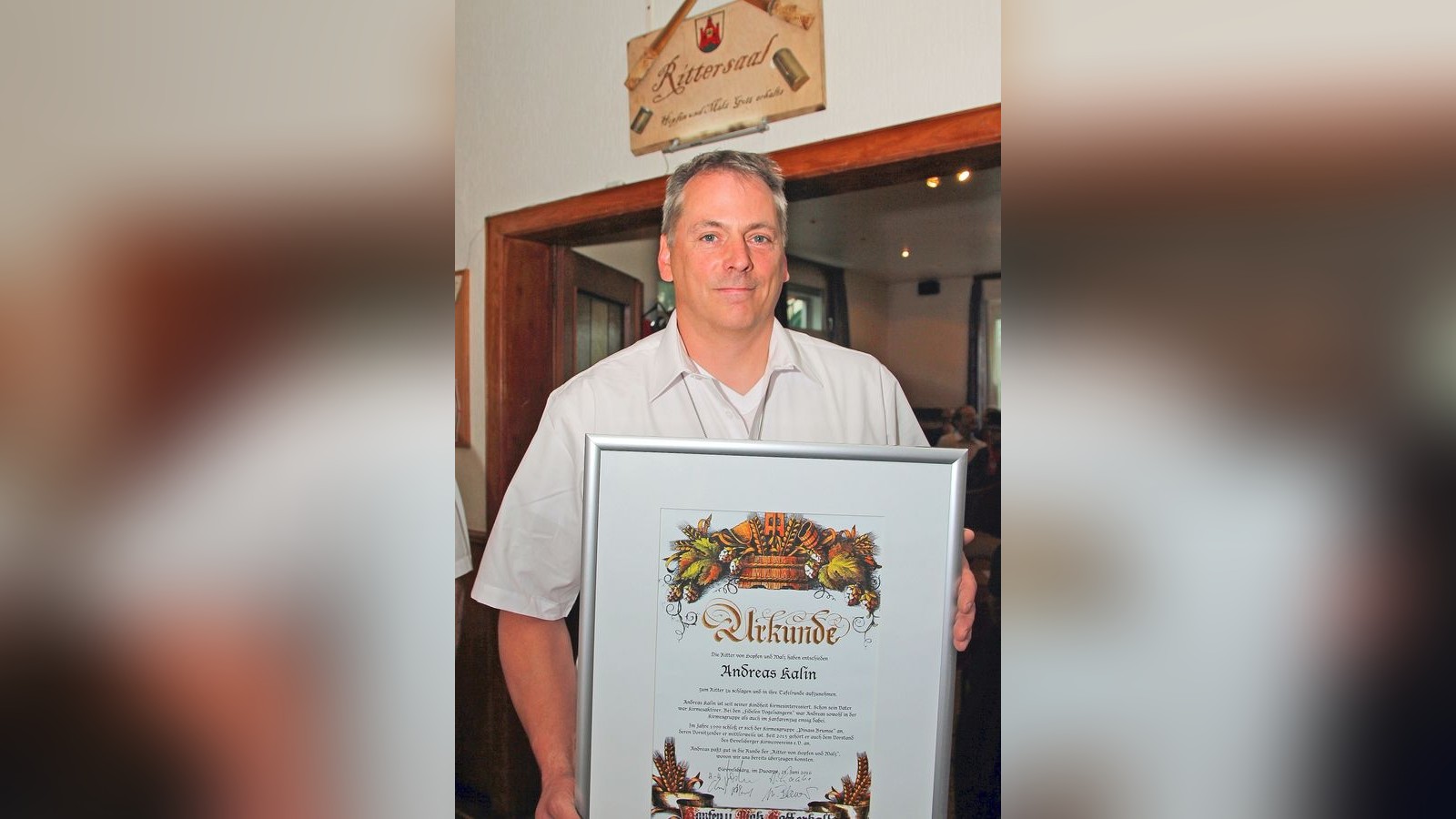 Andreas Kalin ist der jüngste Ritter