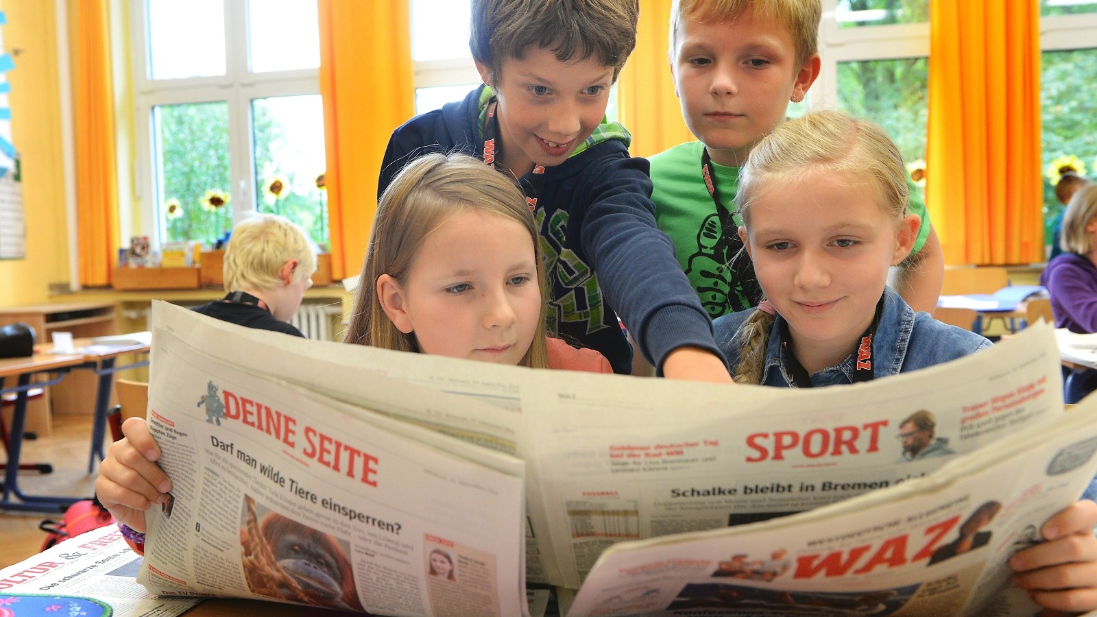 1236 WAZ KiDS lernen in Herne die Zeitung kennen