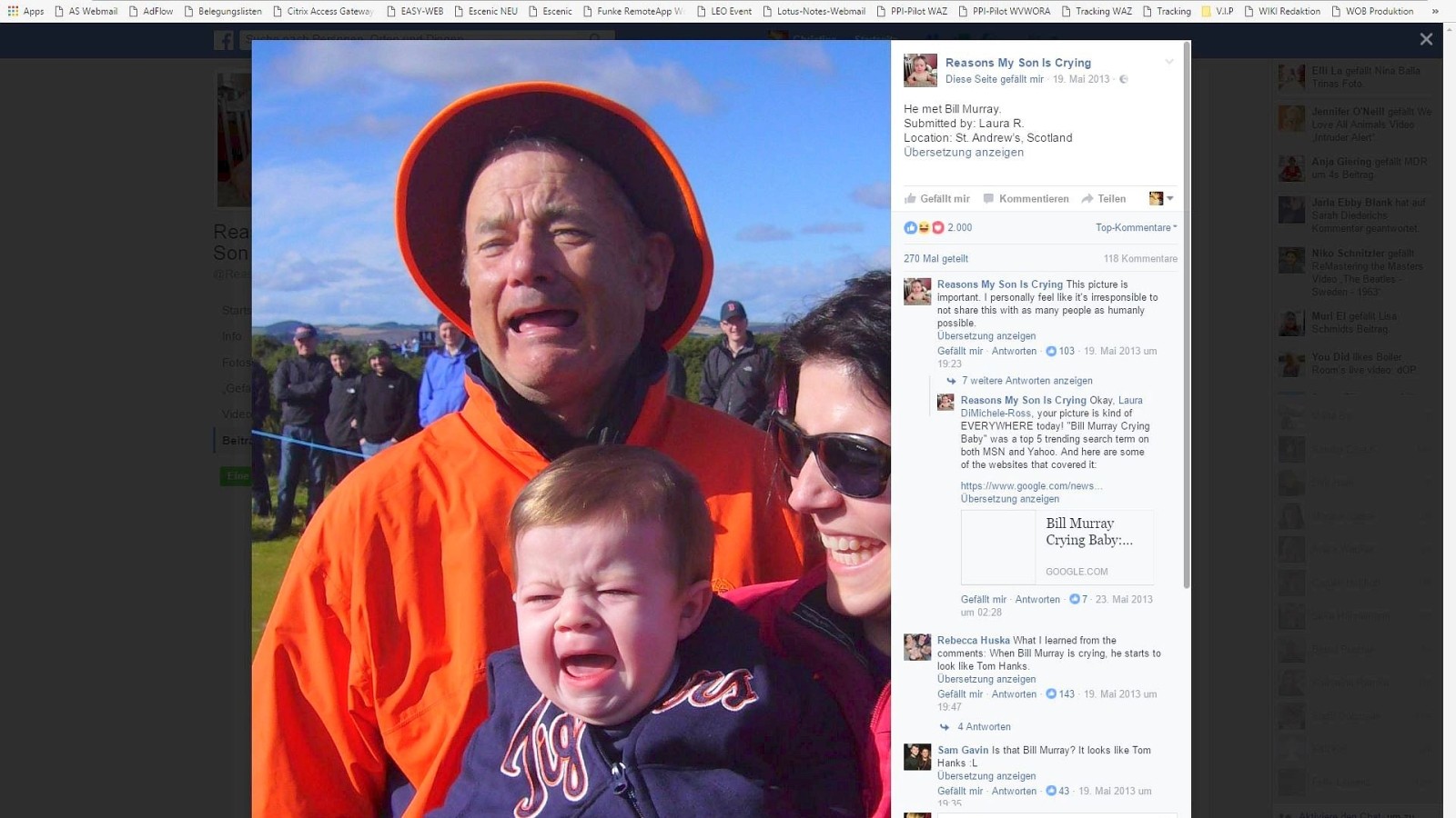 Bill Murray oder Tom Hanks? Dieses Foto verwirrt das Netz