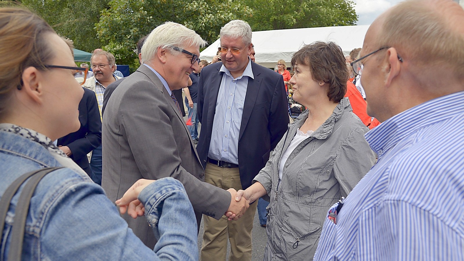 In Herne gibt es viel Lob für den Kandidaten Steinmeier