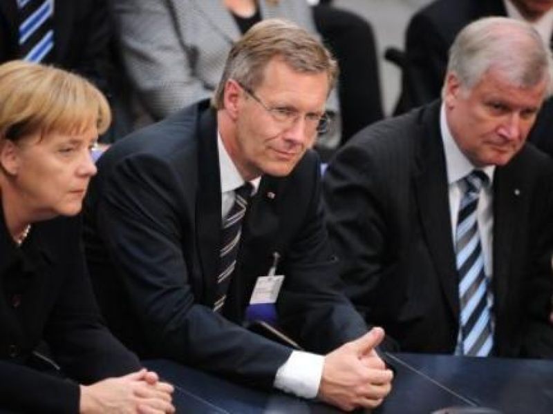 Wulff am neuen Arbeitsplatz