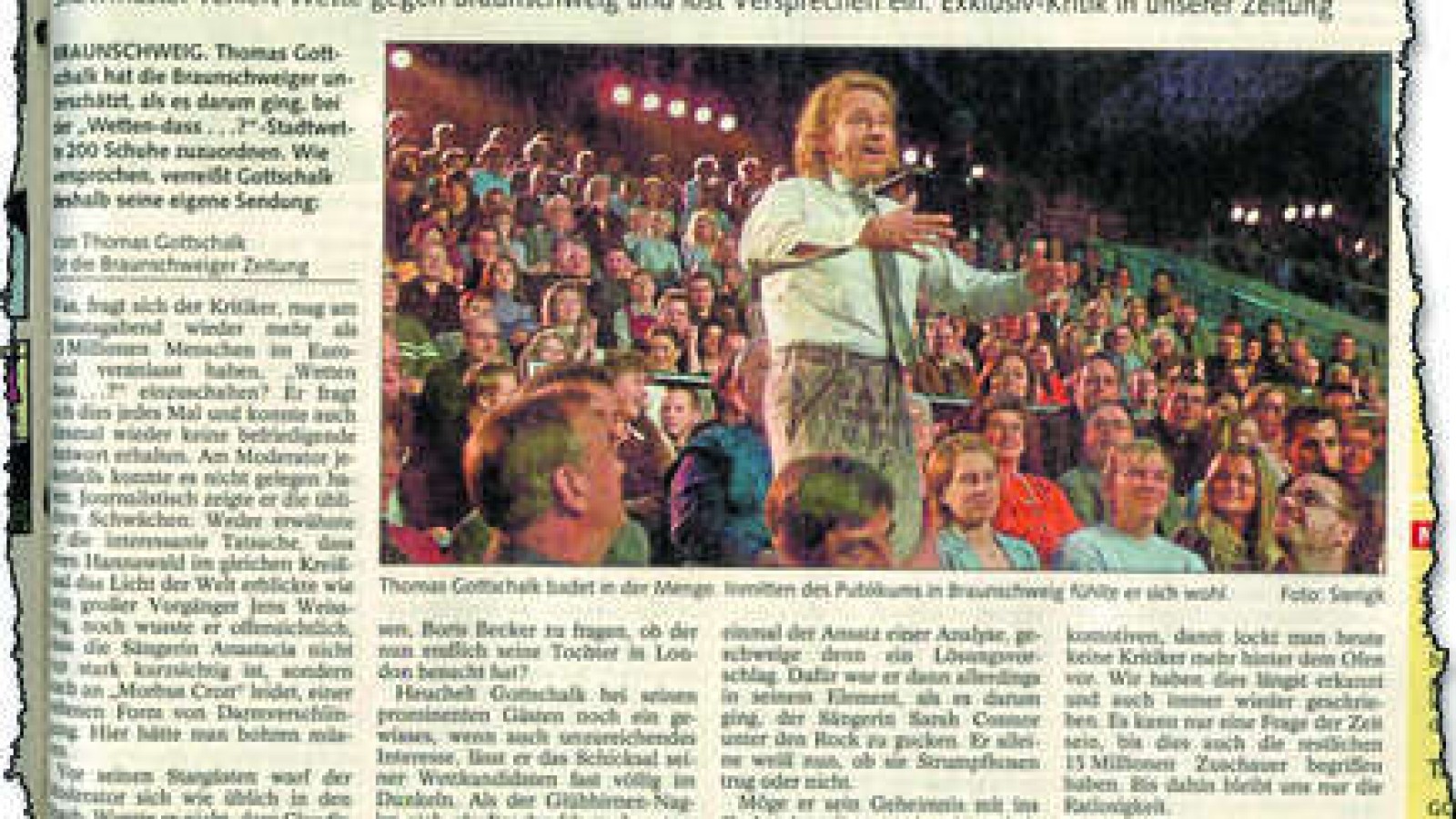 Schiffers Hunger, Jaggers Whisky und die Connor-Schlüpfer-Frage