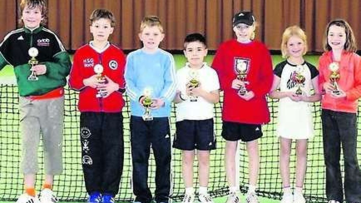 Pia Scheibe und Nicola Stankovic sind bei den Kleinsten die Größten