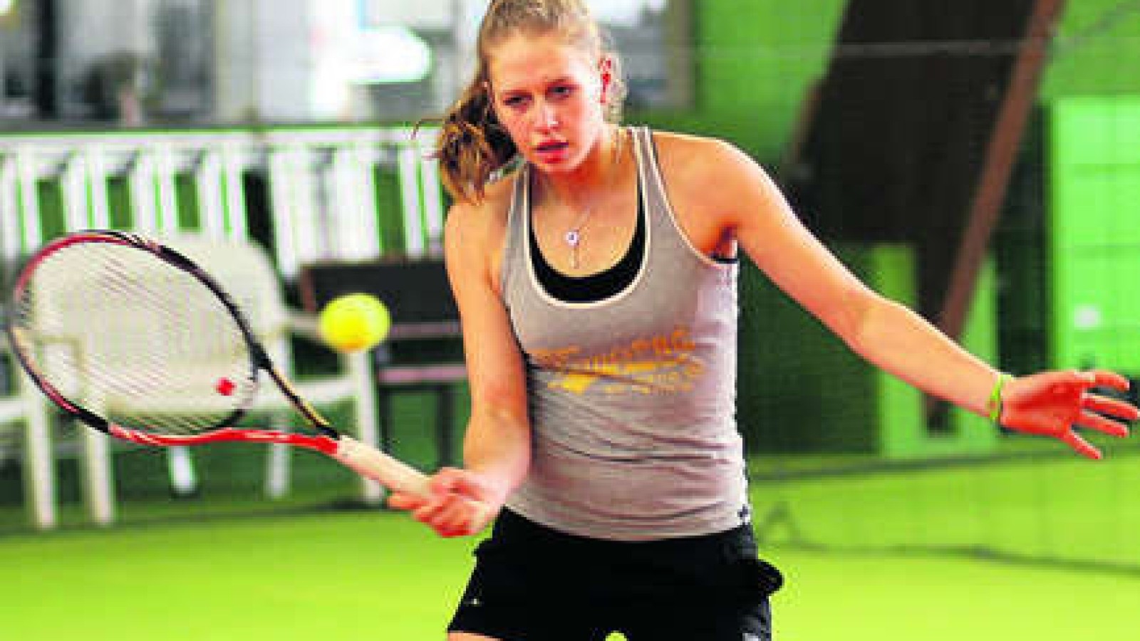 Etwas überraschend musste sich Anna Klasen vom TC