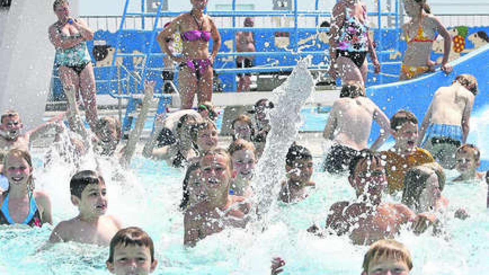 Heute geht's mit Klamotten ins Wasser