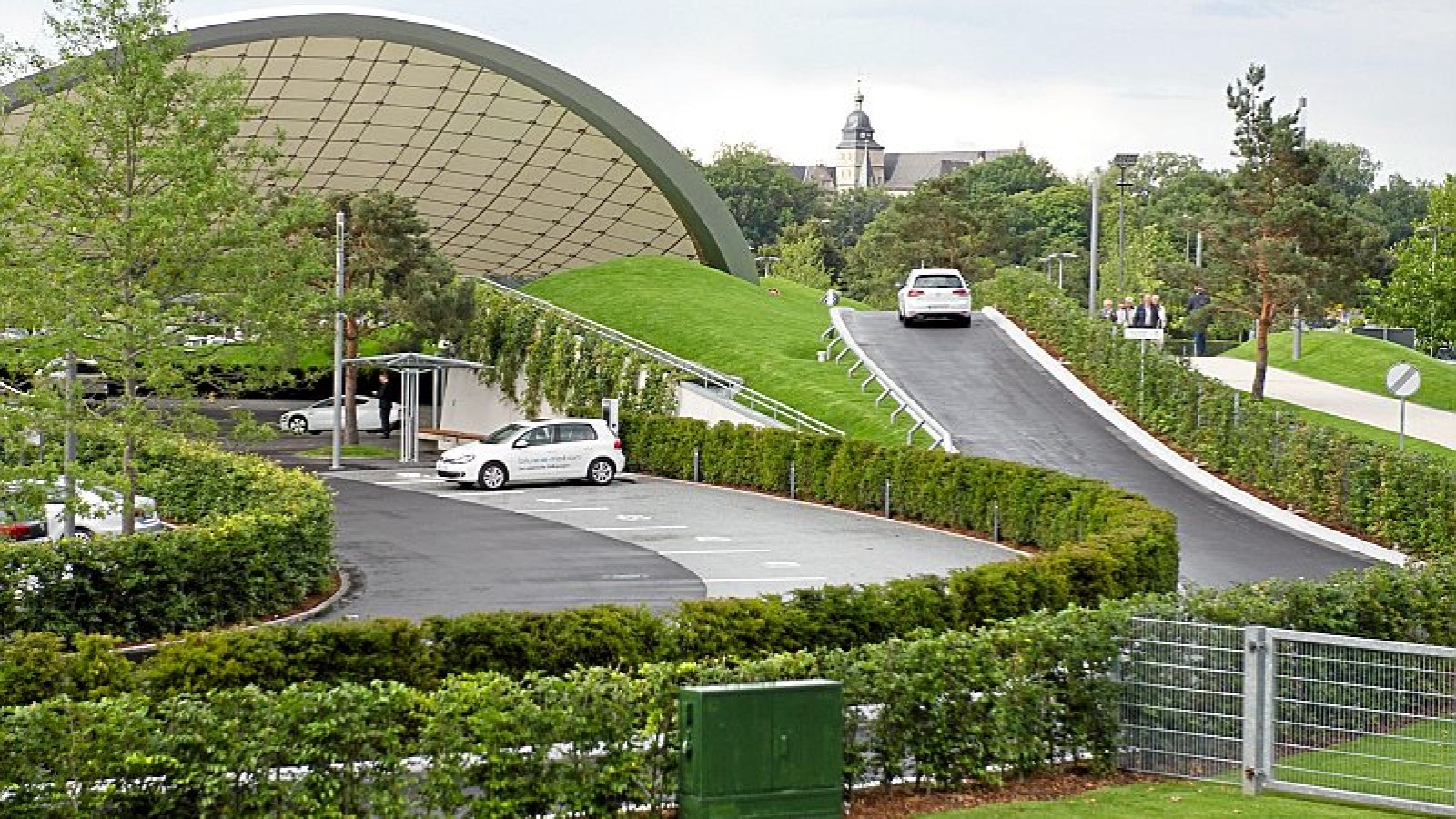 Test-Parcours für VW-Kunden in der Autostadt in Wolfsburg