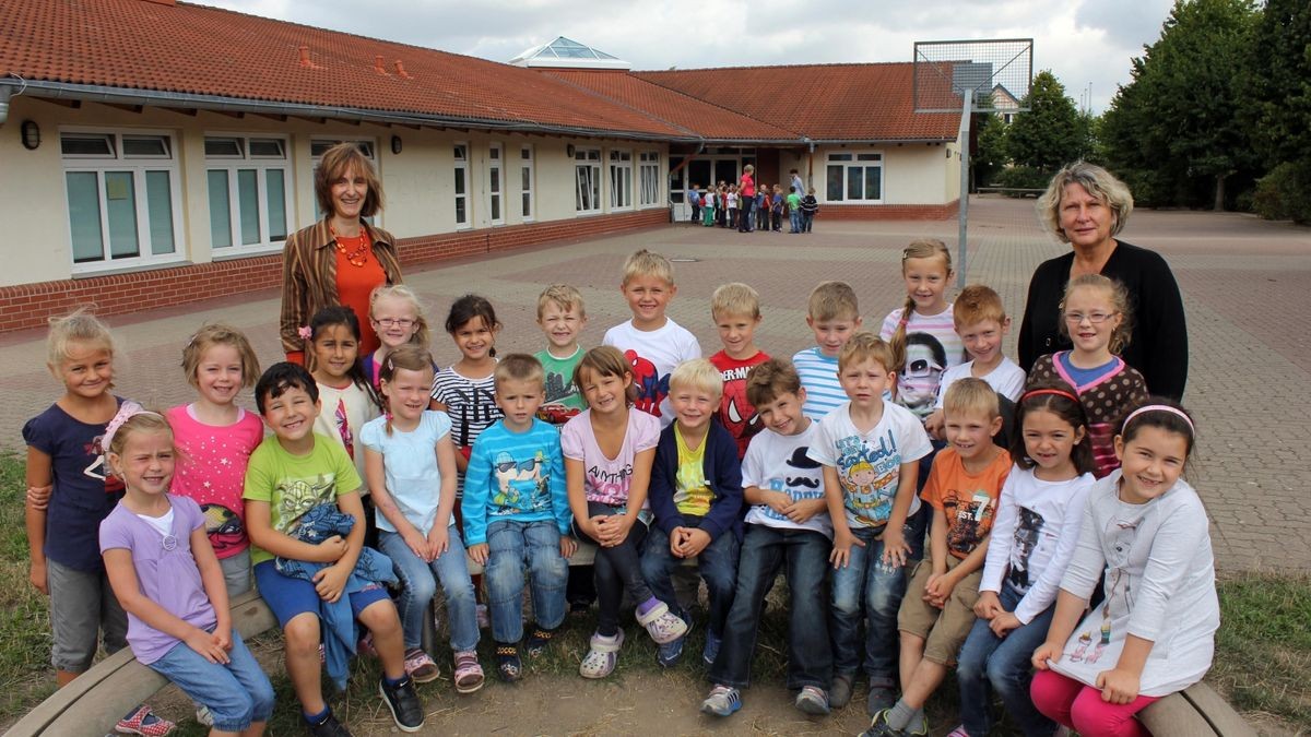 Die Erstklässler in der Stadt Salzgitter