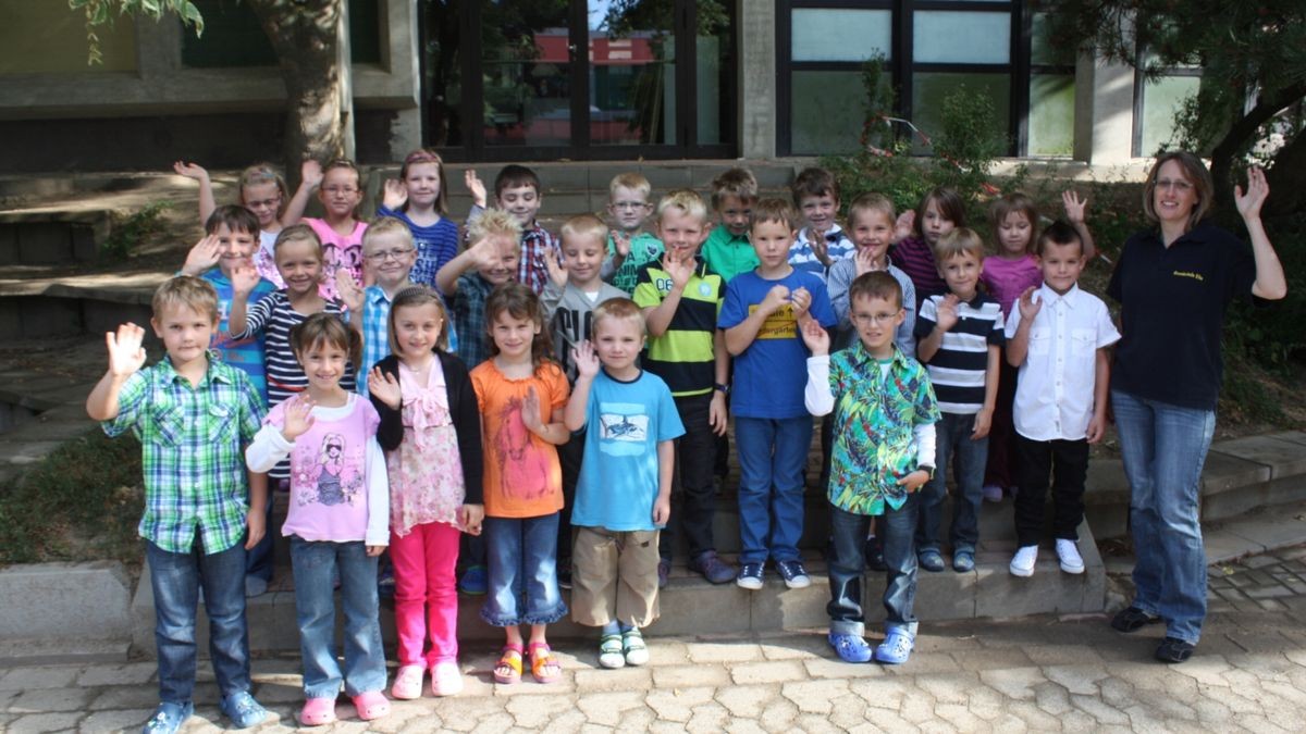 Die Erstklässler in der Stadt Salzgitter