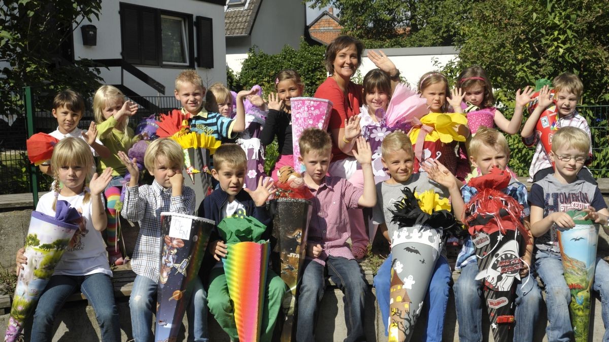 Die Erstklässler in der Stadt Salzgitter