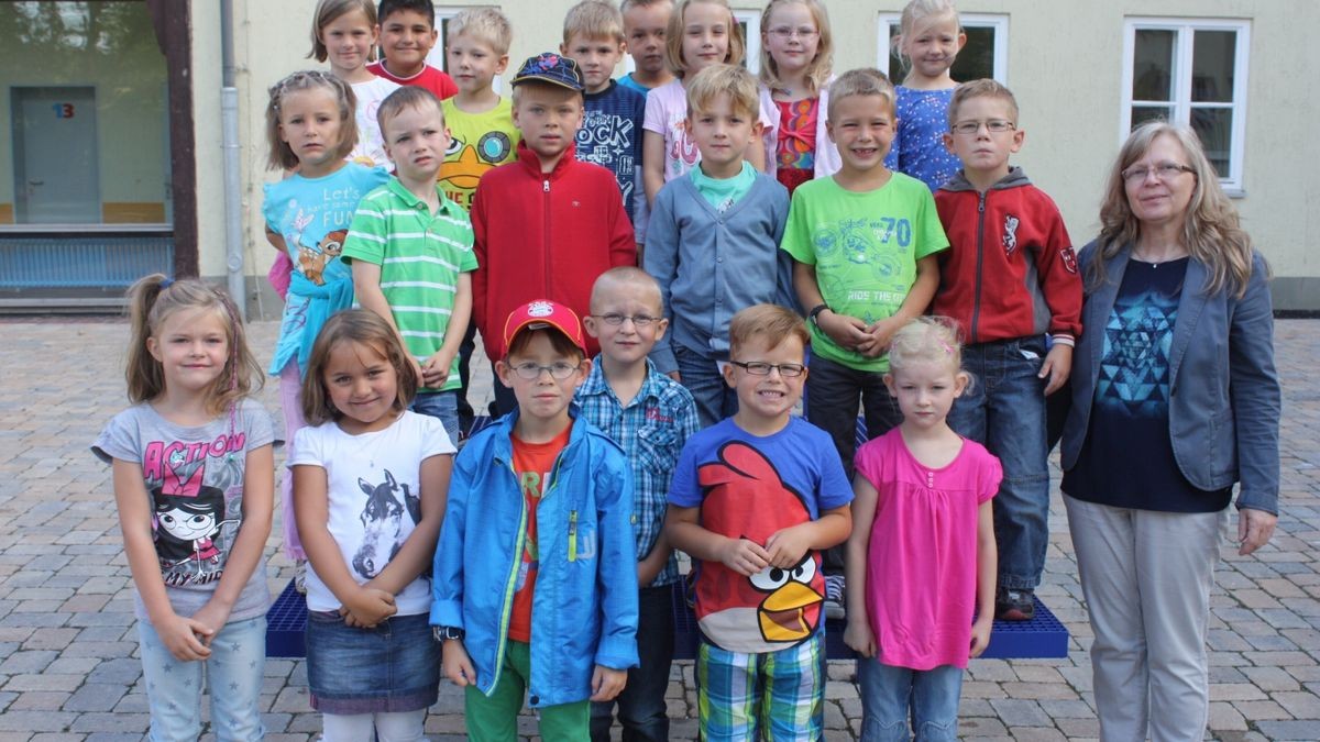 Die Erstklässler in der Stadt Salzgitter