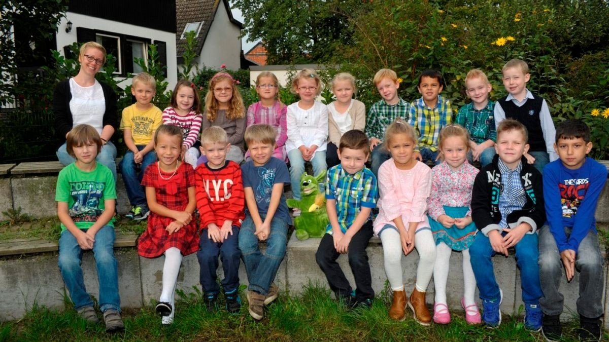 Die Erstklässler in der Stadt Salzgitter