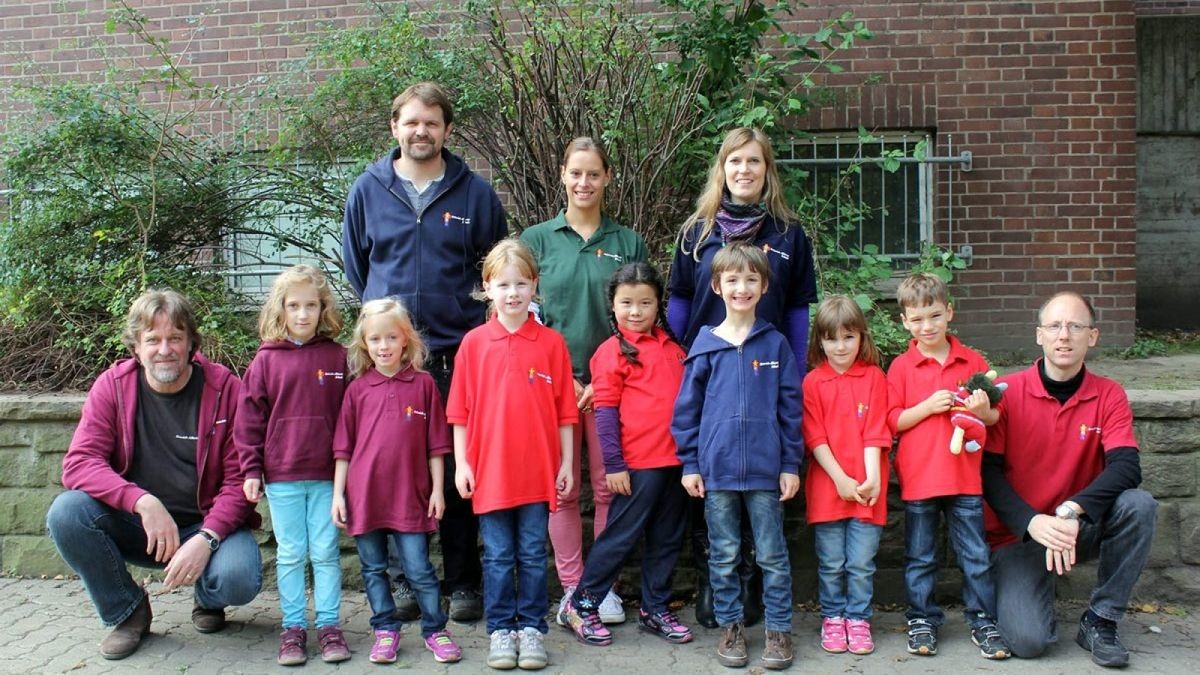 Die Erstklässler in der Stadt Salzgitter