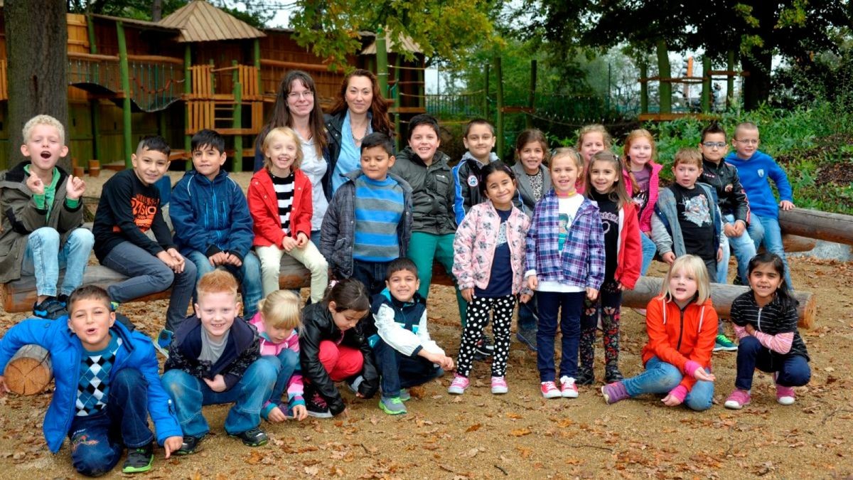 Die Erstklässler in der Stadt Salzgitter