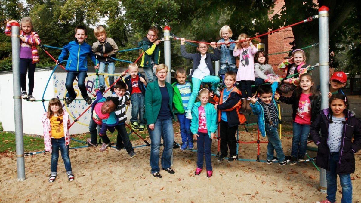 Die Erstklässler in der Stadt Salzgitter