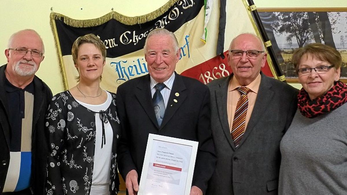 Fölsch singt seit 60 Jahren im Chor