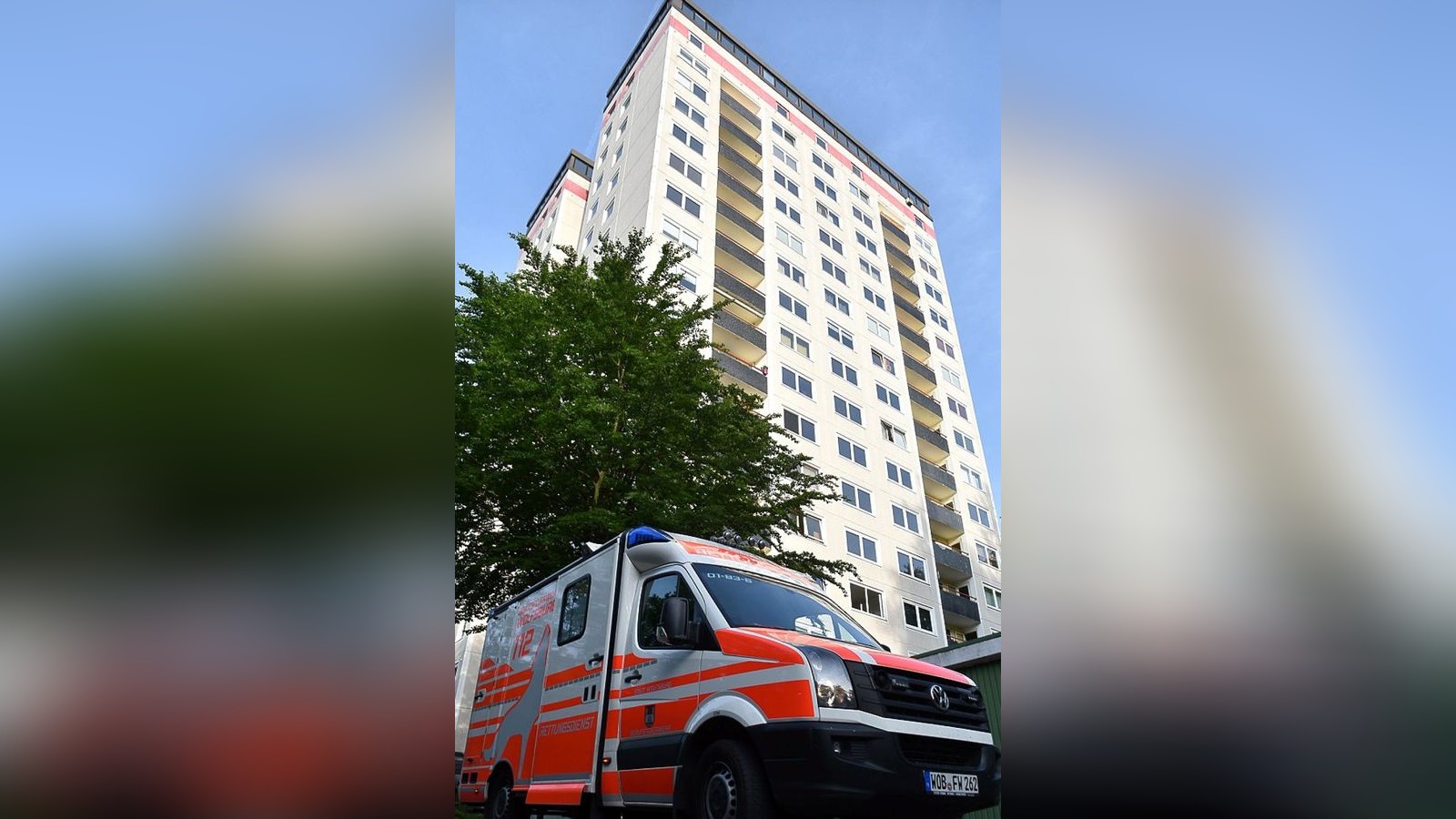 Feueralarm in Hochhaus im Hochring