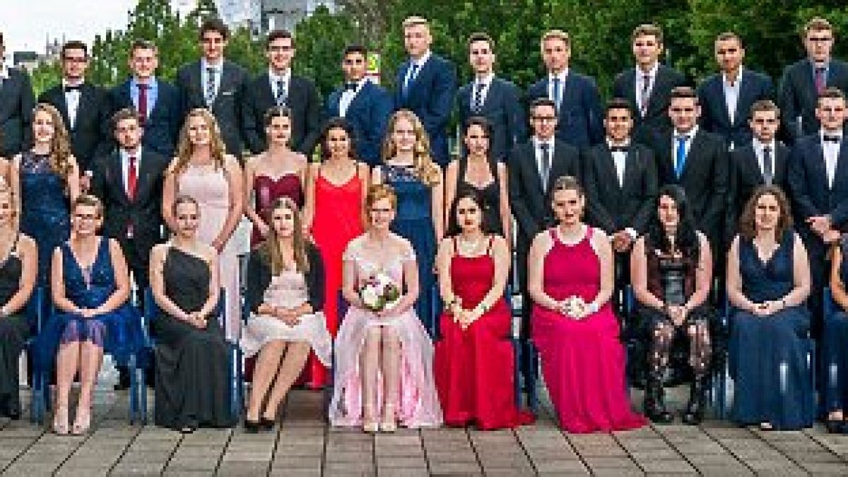 Der Abschlussjahrgang der Raabeschule