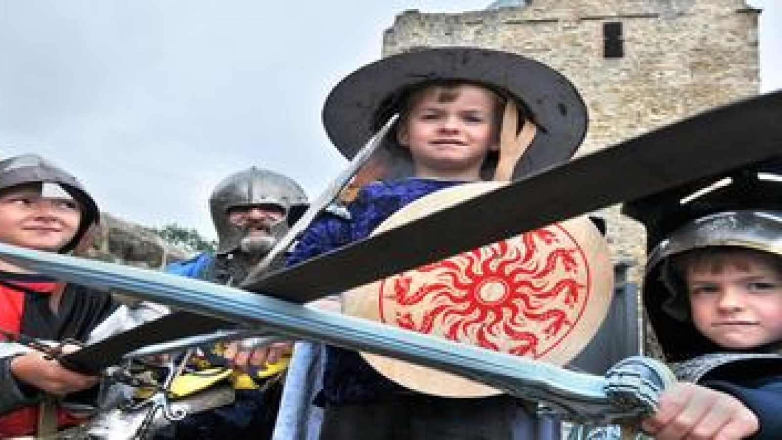 Ritterschlag in der Burgruine