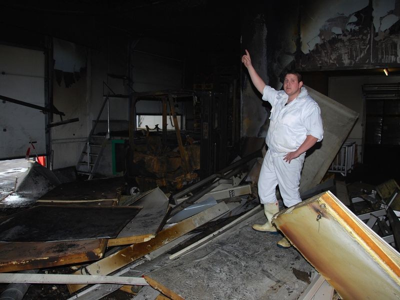 Feuer legt Wurstfabrikant Peter Faden lahm