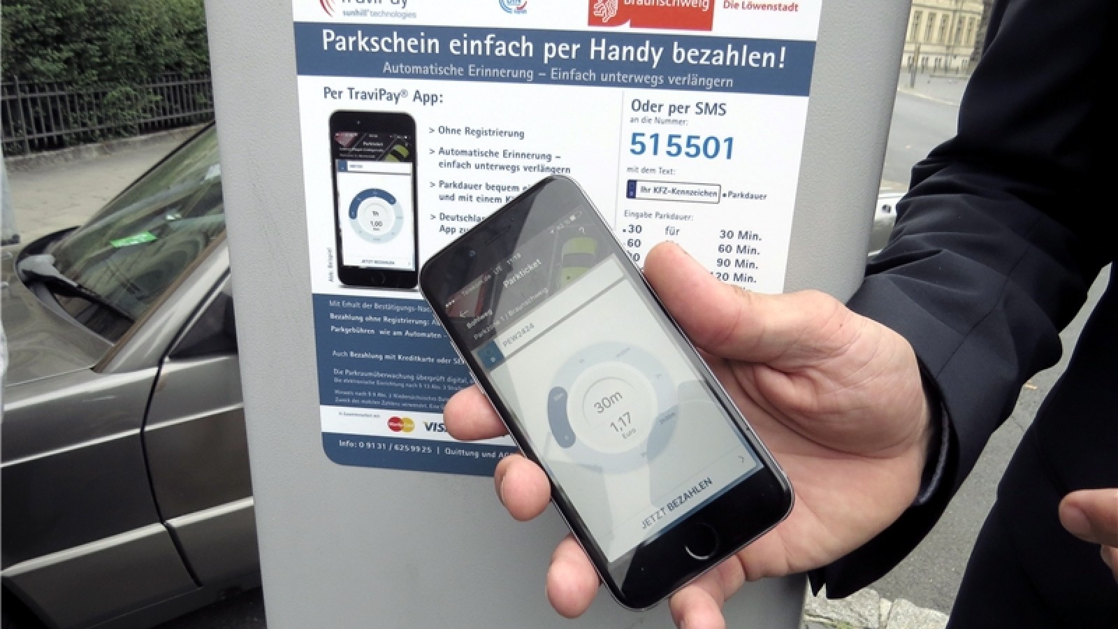 So funktioniert Handy-Parken in der City