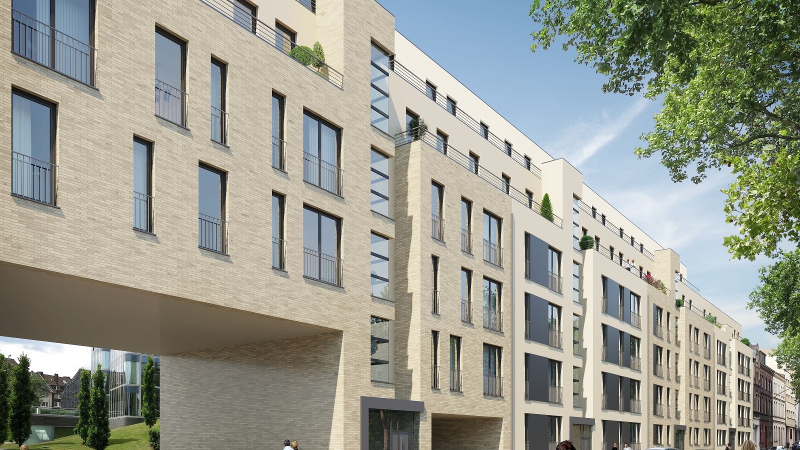 Hopf verkauft 56 Wohnungen an der Baumstraße an Geno-Bank