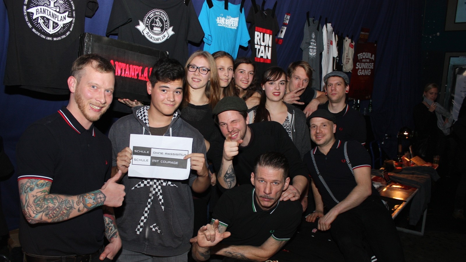 Mit der Band Rantanplan gegen Rassismus