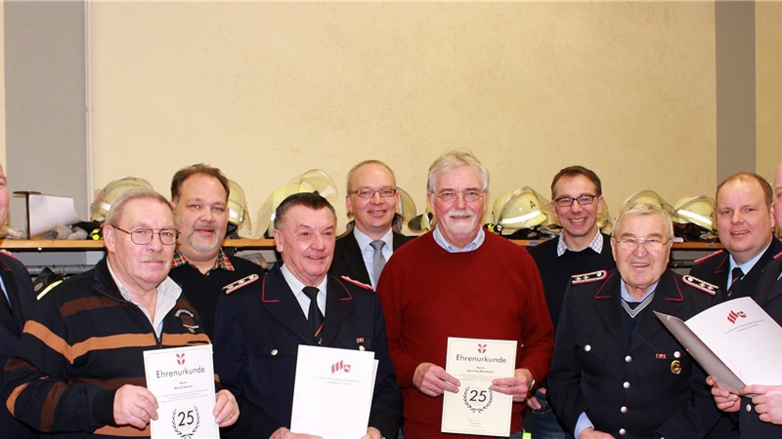 Tesmer und Romaker 60 Jahre in der Feuerwehr