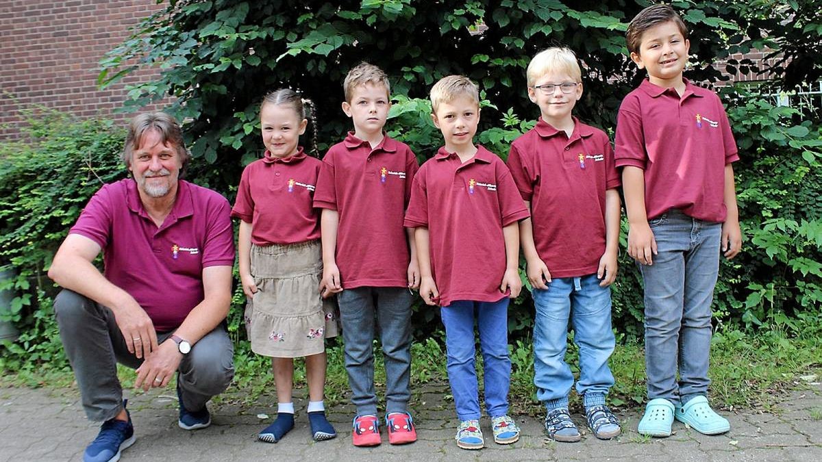 Erstklässler in der Stadt Salzgitter