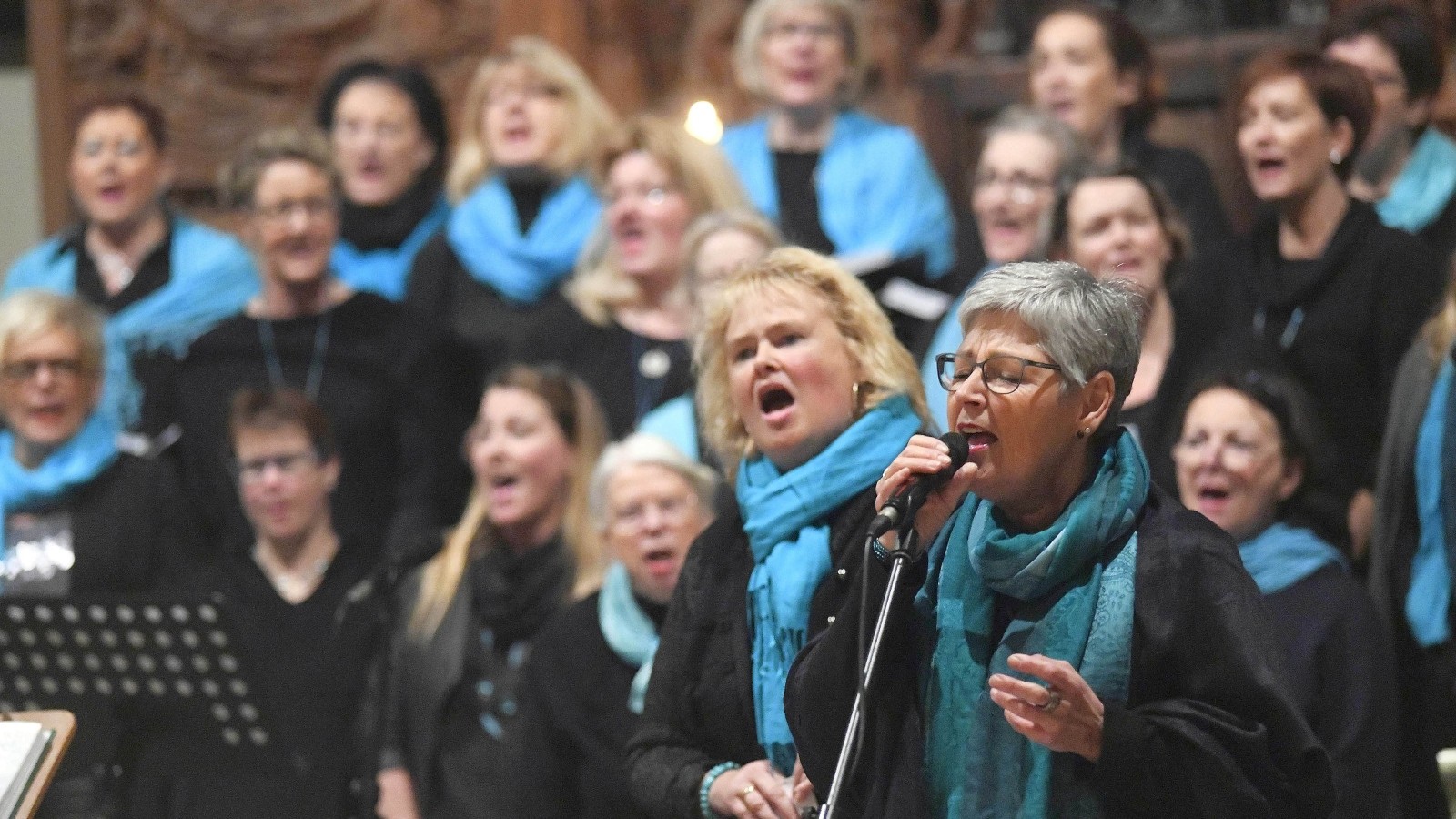 Der Chor Da Capo trat zum Jubiläum in Emmerich-Vrasselt auf