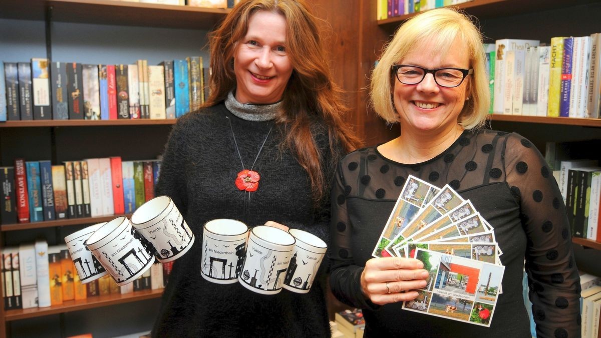 Trinken und grüßen mit Motiven aus der Stadt Voerde