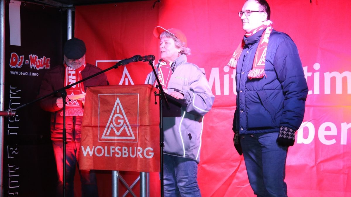 Warnstreik bei Continental Teves in Gifhorn