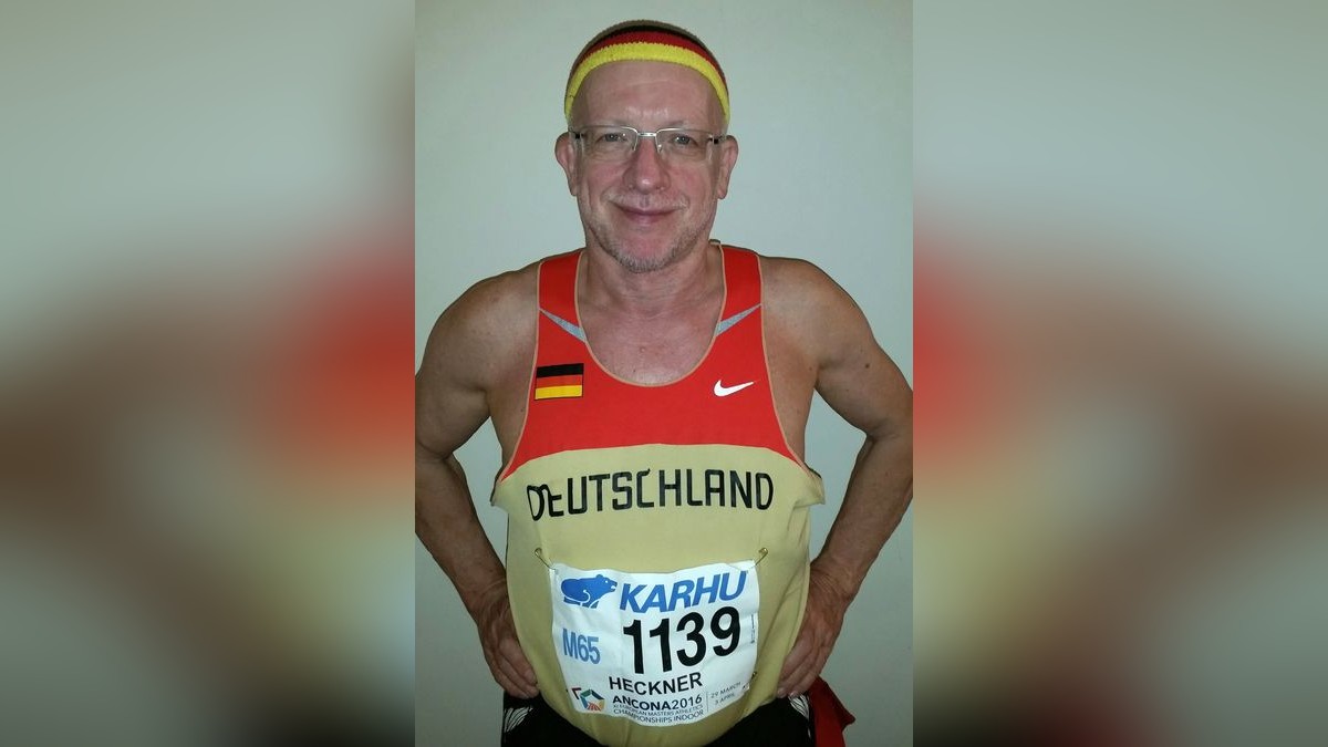 Winfried Heckner lief über 200 Meter auf Platz neun
