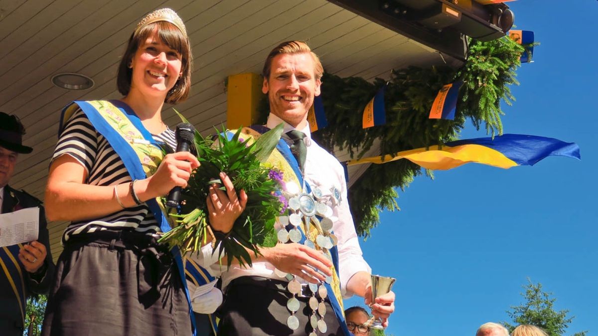 Neues Schützenkönigspaar: Pascal Bikar und Lena Haas-Möldner