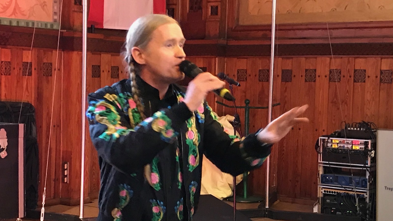 Rapper Romano begeistert beim Neujahrsempfang