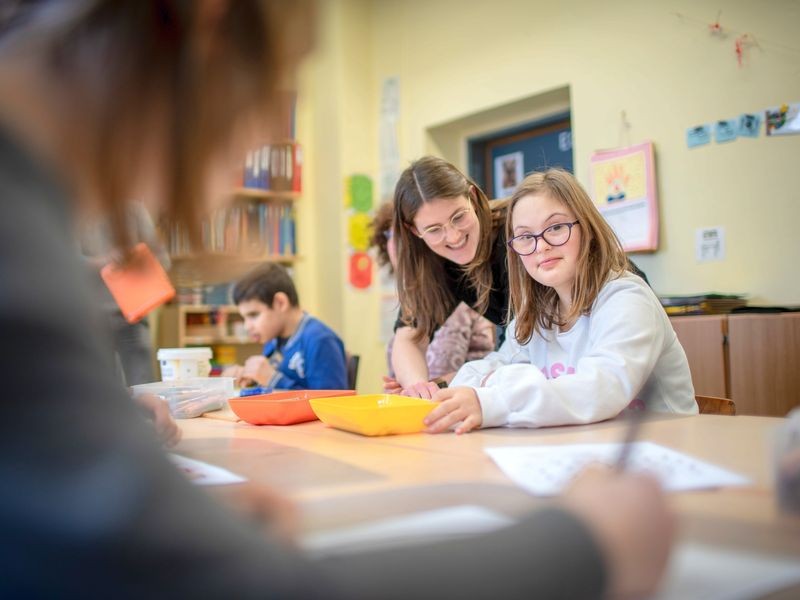 Individuelles Lernen auf Augenhöhe in einer Förderschule