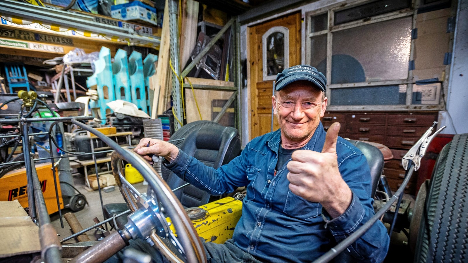 Werner-Rennen: Andi Feldmann rast im Hot Rod