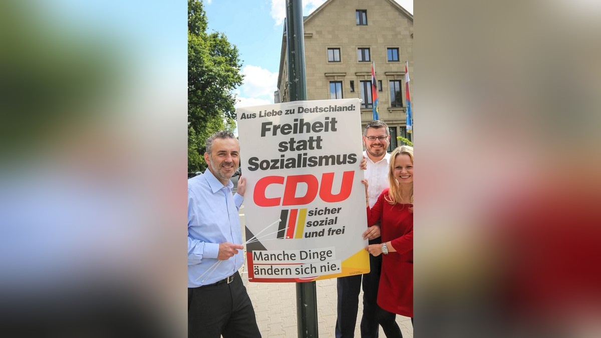 Düsseldorfer CDU wirbt mit Spruch aus dem Jahr 1976