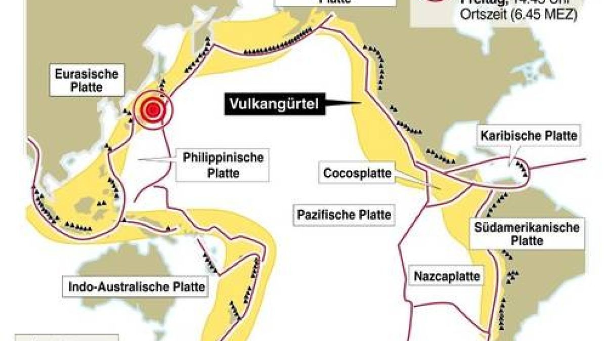 Pazifischer Feuerring birgt großes Risiko
