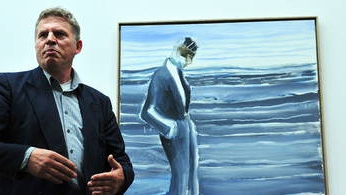 Maler Thomas Hartmann eröffnet Ausstellung in Kunsthalle