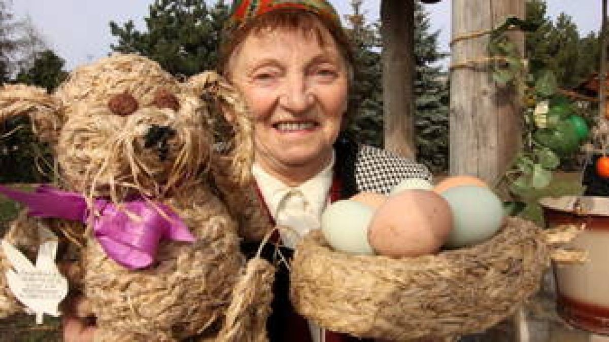 Osterhase auf "Ehrichs Hof" in Bretleben