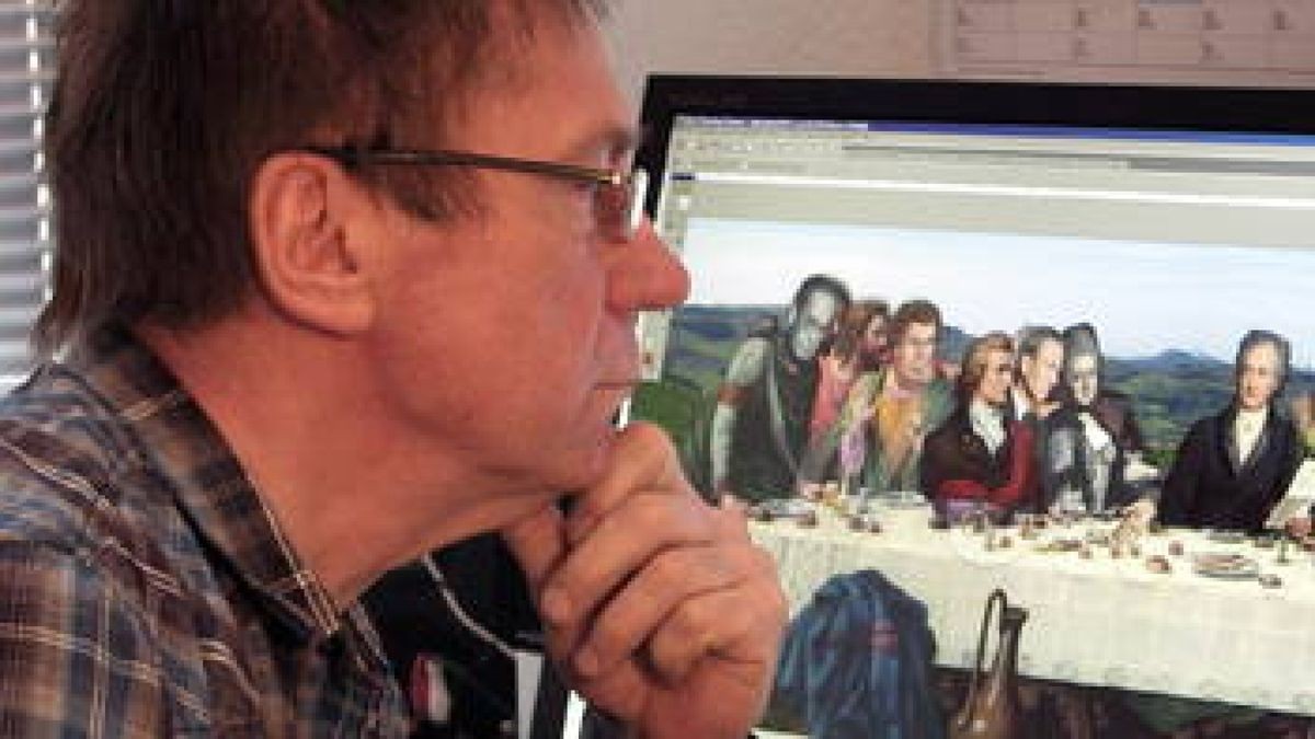 Variante des Abendmahl-Gemäldes für das Bratwurstmuseum