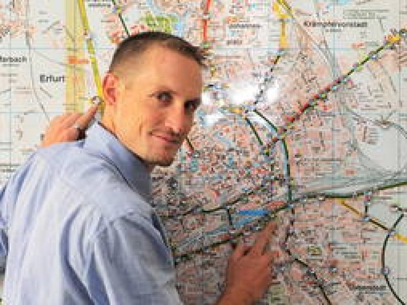 Frank Helbing ist der Herr der Ampeln in Erfurt