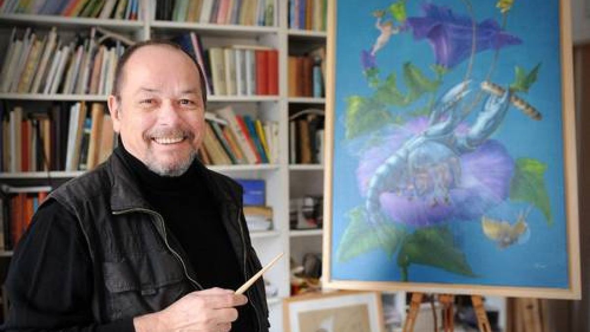 Frank Ruprecht aus Erfurt ist der Weihnachtsmaler 2012