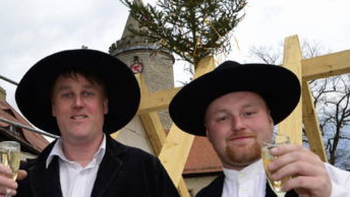 Richtfest für Neubau auf der Leuchtenburg bei Kahla